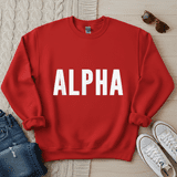 Alpha Letter Simple Bold Minimal Strong Clean Typography Graphic ...