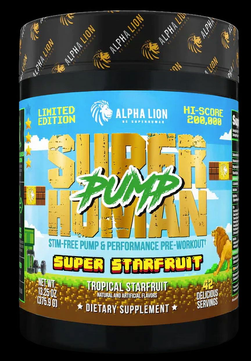 Alpha Lion: Super Human Pump, Super Starfruit Flavor - Walmart.com