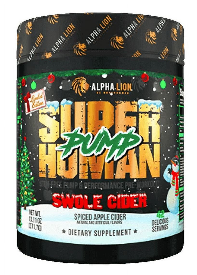 Alpha Lion: Super Human Pump, Swole Cider Flavor - Walmart.com