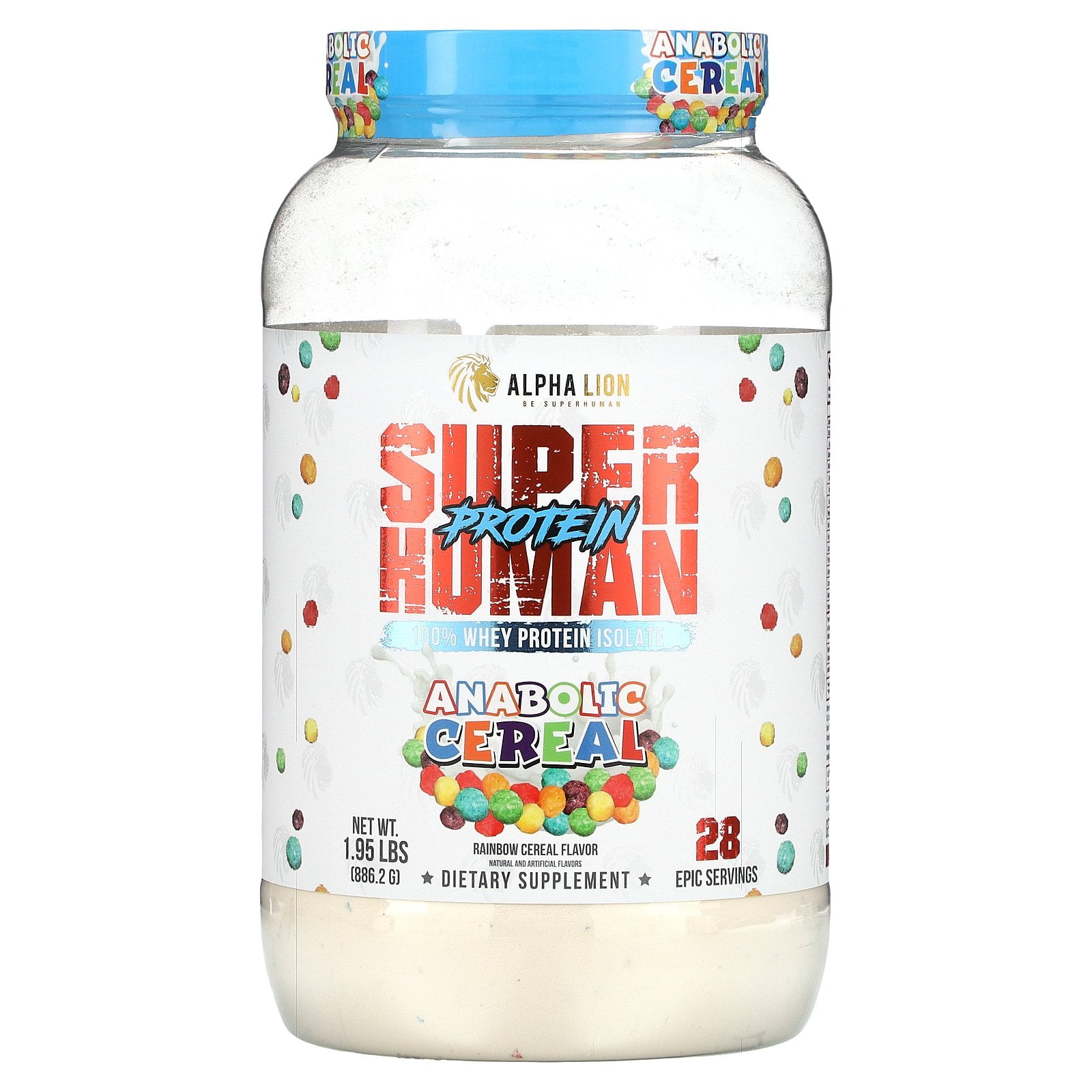 ALPHA LION SuperHuman Whey Protein Nutrition Powder, Rainbow Cereal ...