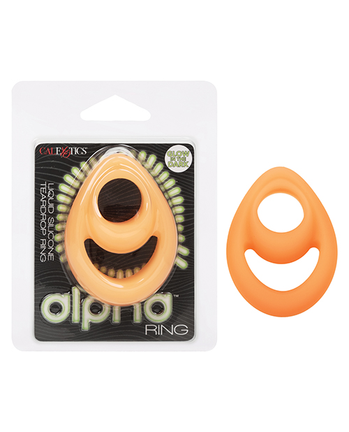 Alpha Liquid Silicone Glow in the Dark Teardrop Cock Ring - Walmart.com