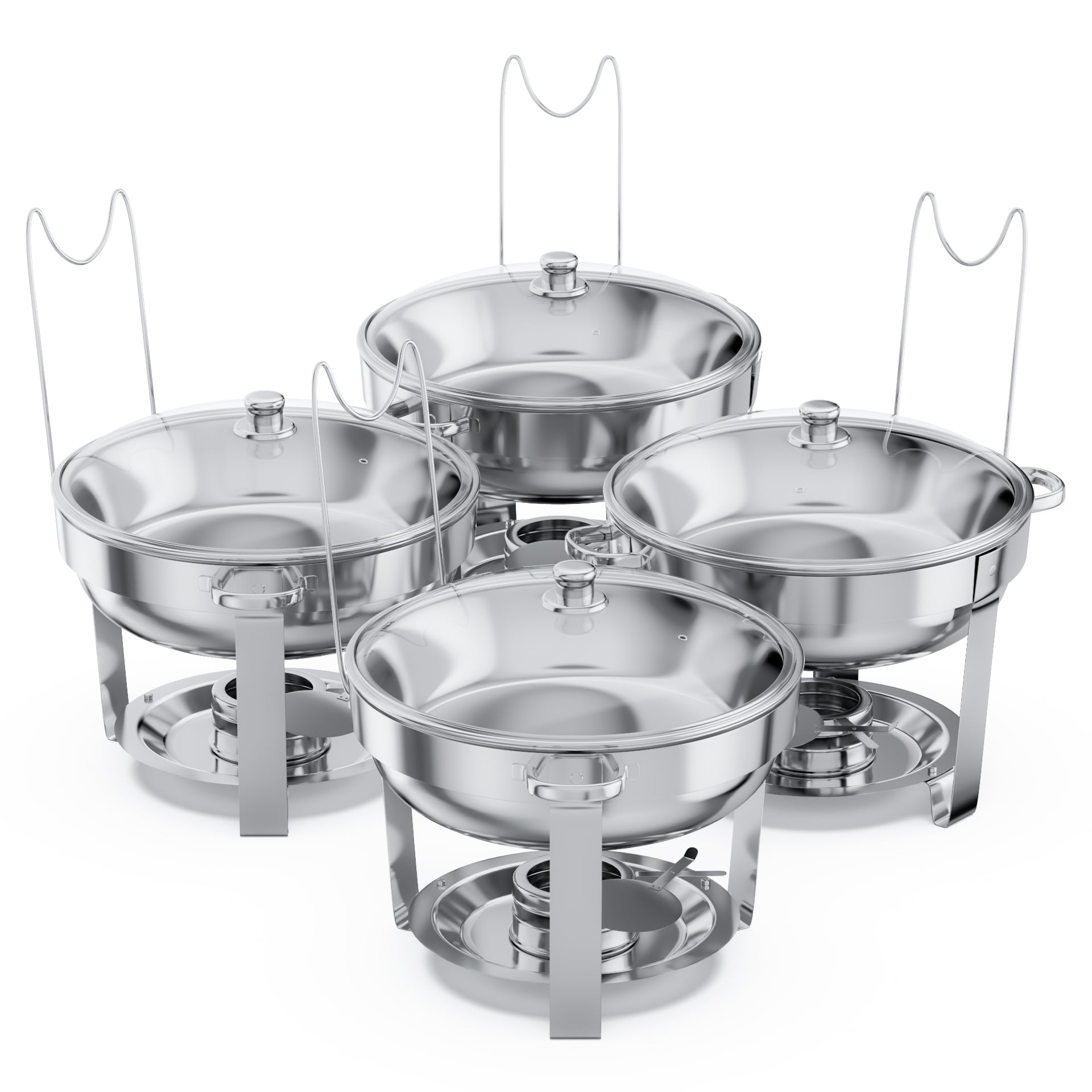 Alpha Living Chafing Dish Buffet Set of 4 – Complete Stainless Steel ...