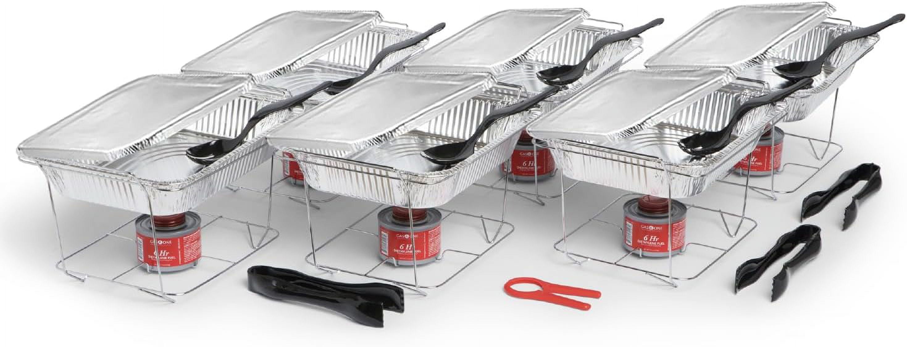 Alpha Living Disposable Chafing Dish Buffet Set, Food Warmers for ...