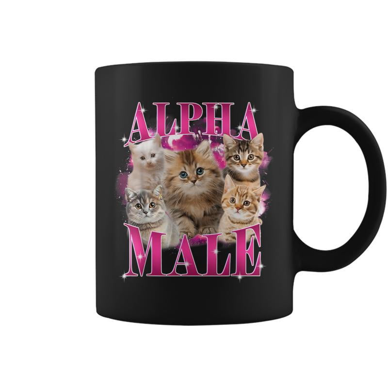 Alpha Male Cat Hilarious Cat Meme Cat Lovers Coffee Mugs - Walmart.com