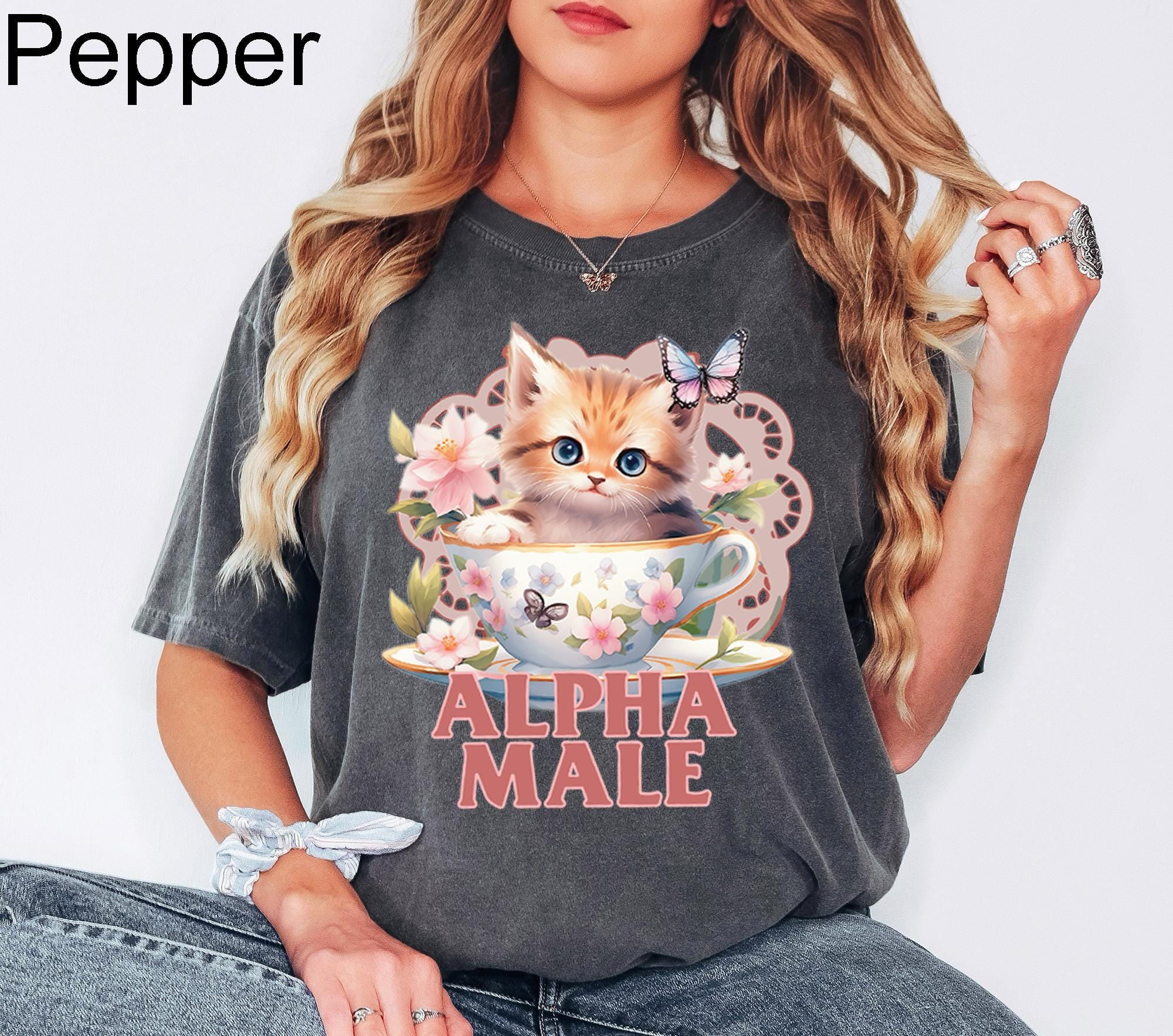 Alpha Male Funny Kitten Shirt,Funny Cat Meme Shirt,Boyfriend Gifts ...