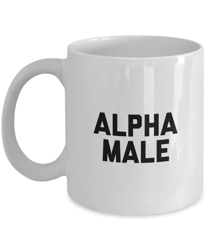 Alpha Male Mug - Gifts For Him - Coffee Cup - Am Black White Plus Gay ...