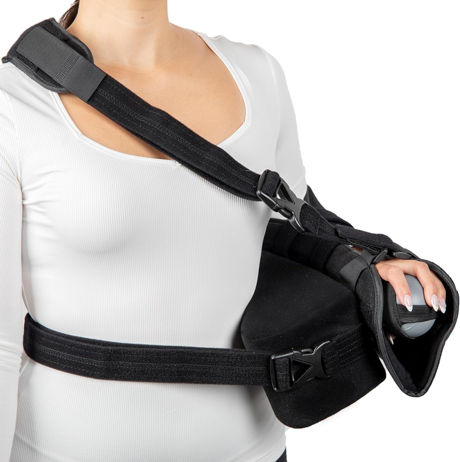 Alpha Medical Shoulder Immobilizer w/ Removable Pillow – Rotator Cuff ...