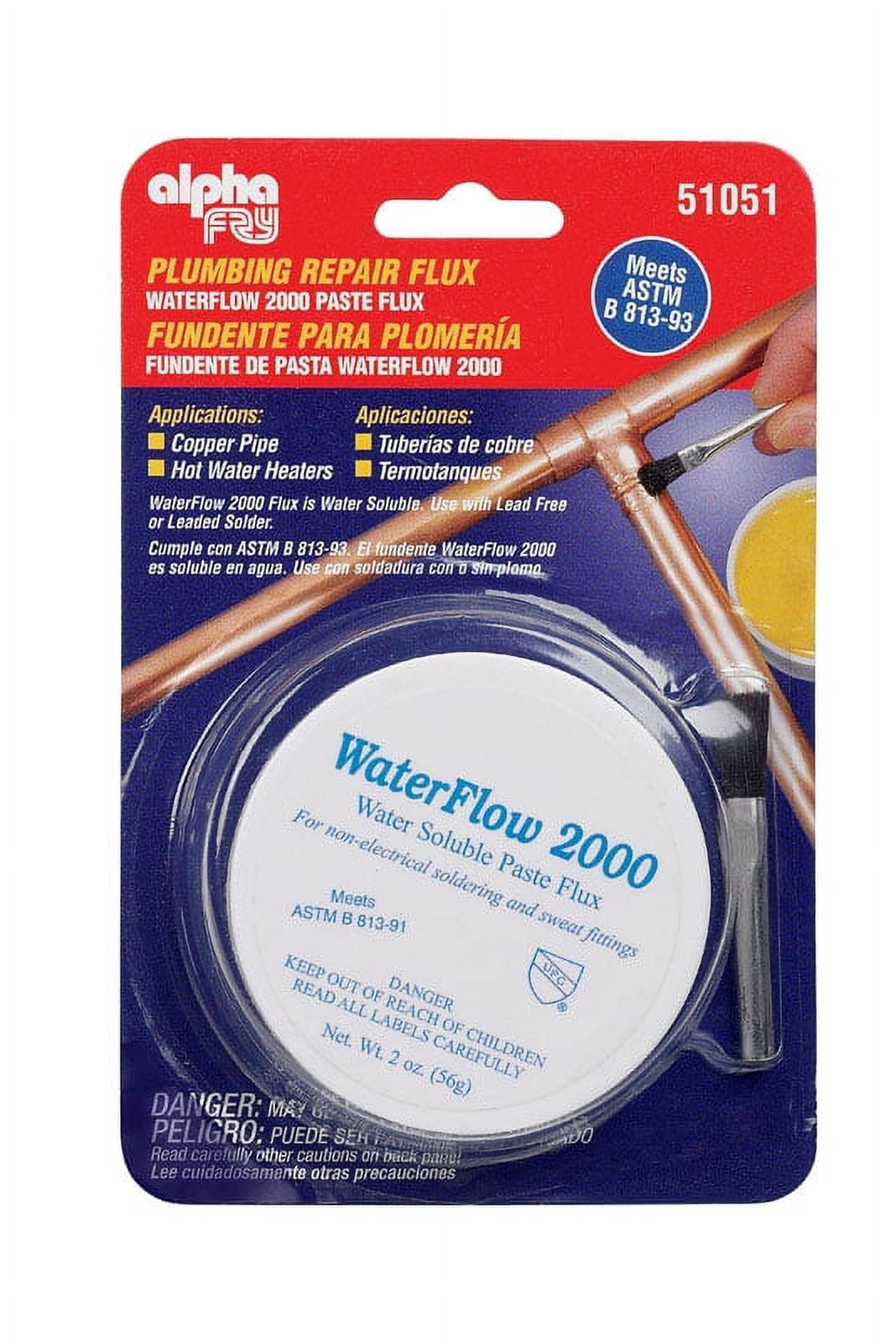 Alpha Metals 51051#am51051 Plumb Solder Flux/brush - Walmart.com