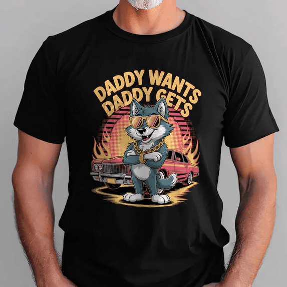 Alpha Mood Activated – Funny Bootleg Wolf Shirt, Retro 90S Graphic Tee ...