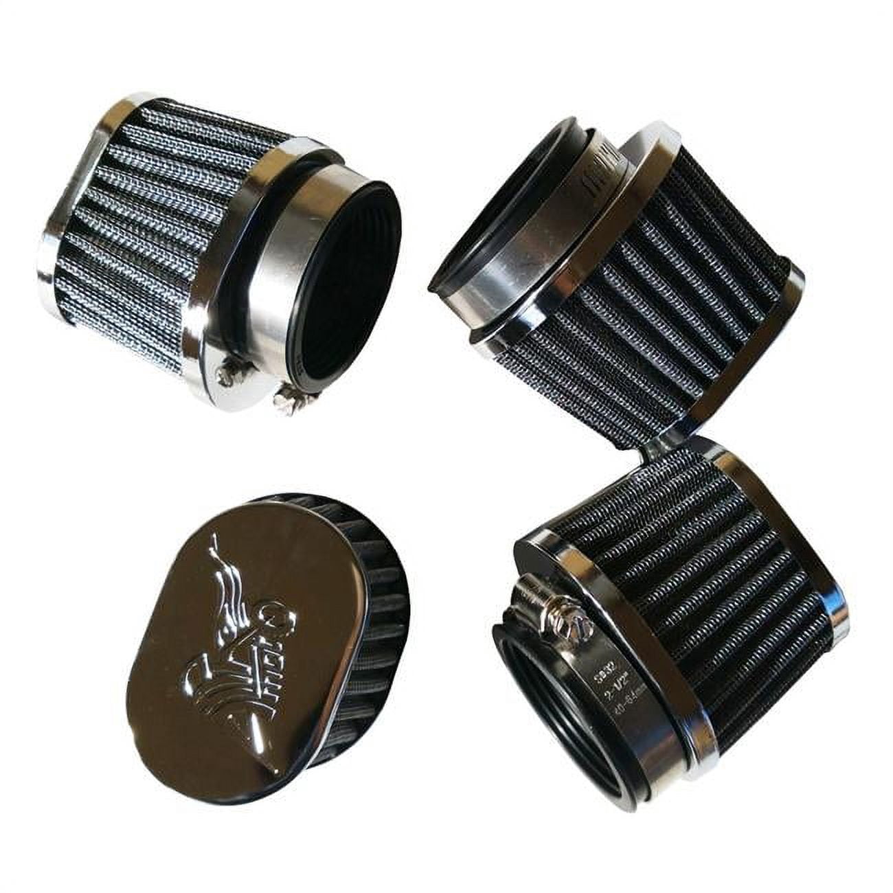 Alpha Moto Four 42 mm Oval POD Air Filters Filter for Kawasaki Z1 KZ900 ...