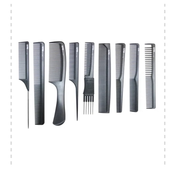 Alpha New York Professional Stylist 9 Set Combs, Fine Tooth, Wide Tooth ...
