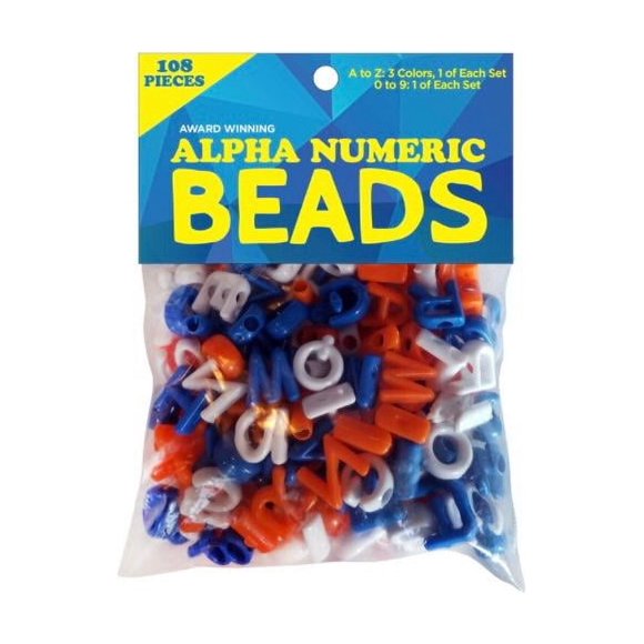 Alpha Numeric Beads - Walmart.com