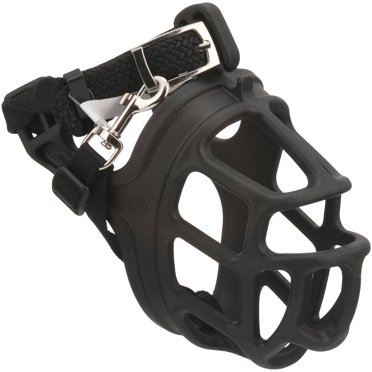 Dogit Nylon Dog Muzzle Black M 6in - Walmart.com