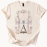 Alpha Omega Typography Cherub Graphic Angelic Design A Letter Art T ...