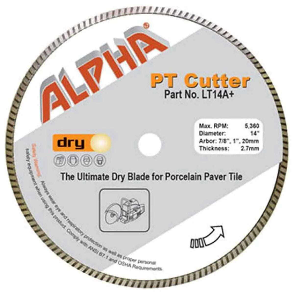 Alpha PT Cutter - The Ultimate Dry Blade for Hardscape Contractors ...