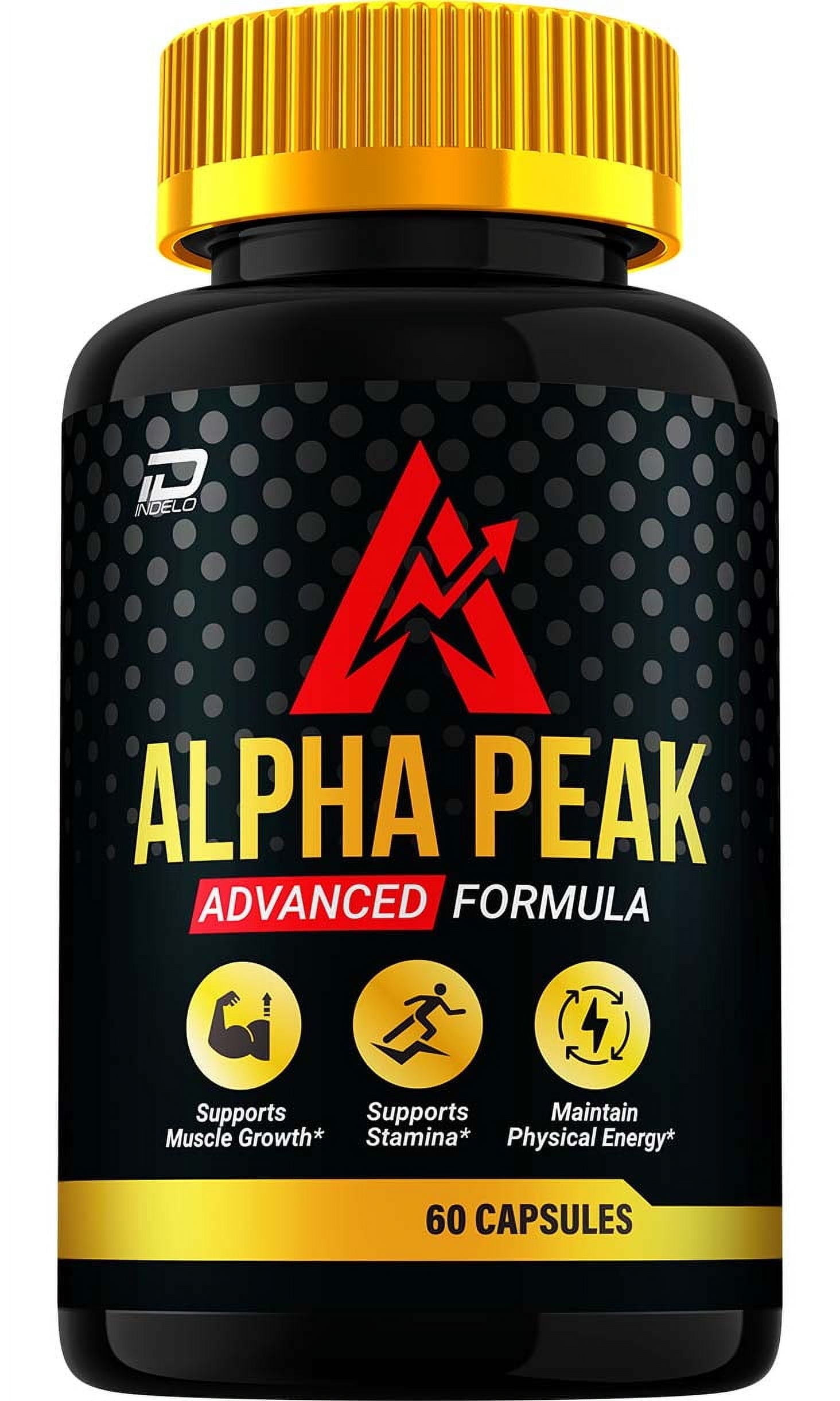 Alpha Peak for Men Capsules - AlphaPeak Vitamin Complex Pills, Advance Formula, All Natural, 60 ...