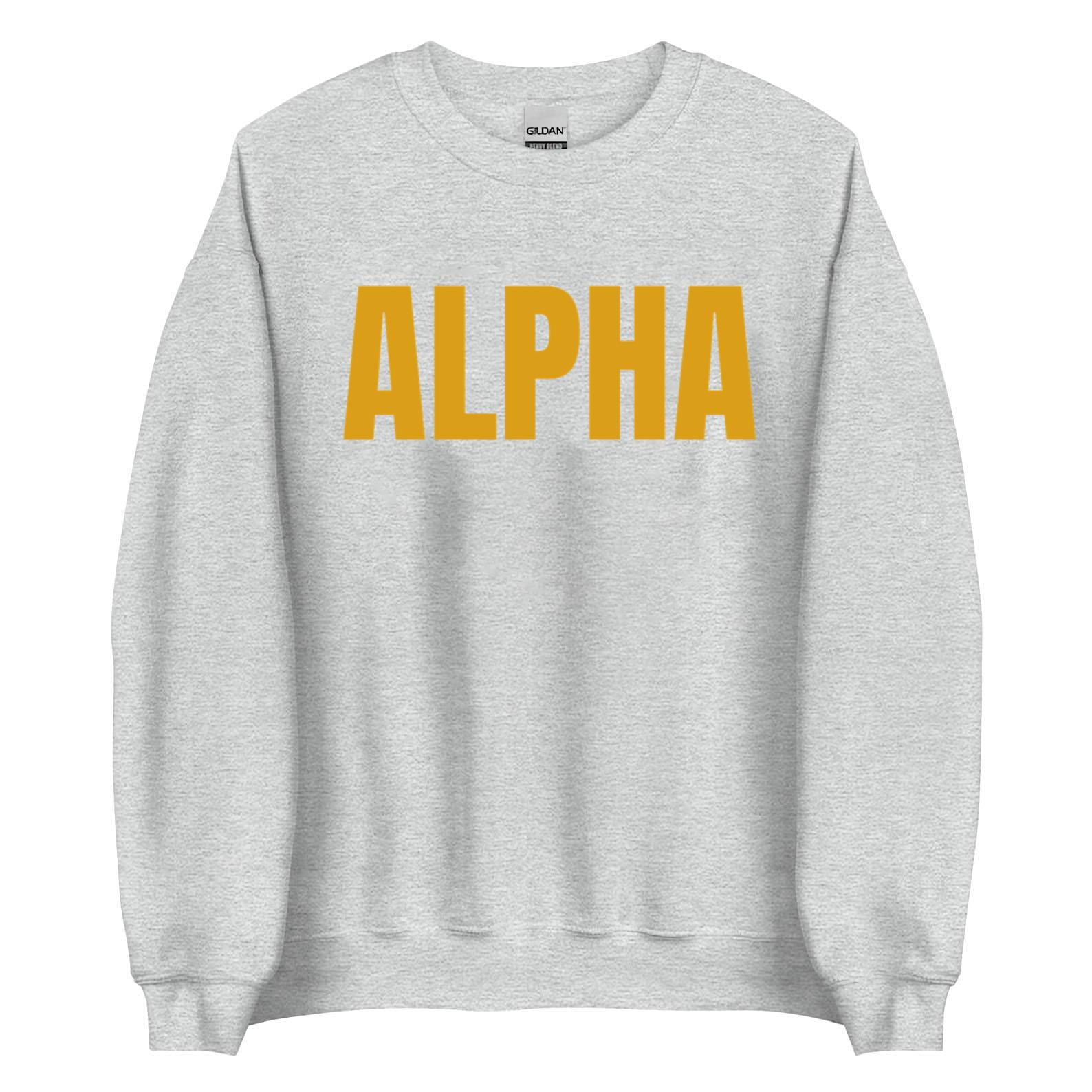 Alpha Phi Alpha Fraternity Sweatshirt - Classic Greek Letters Apparel ...