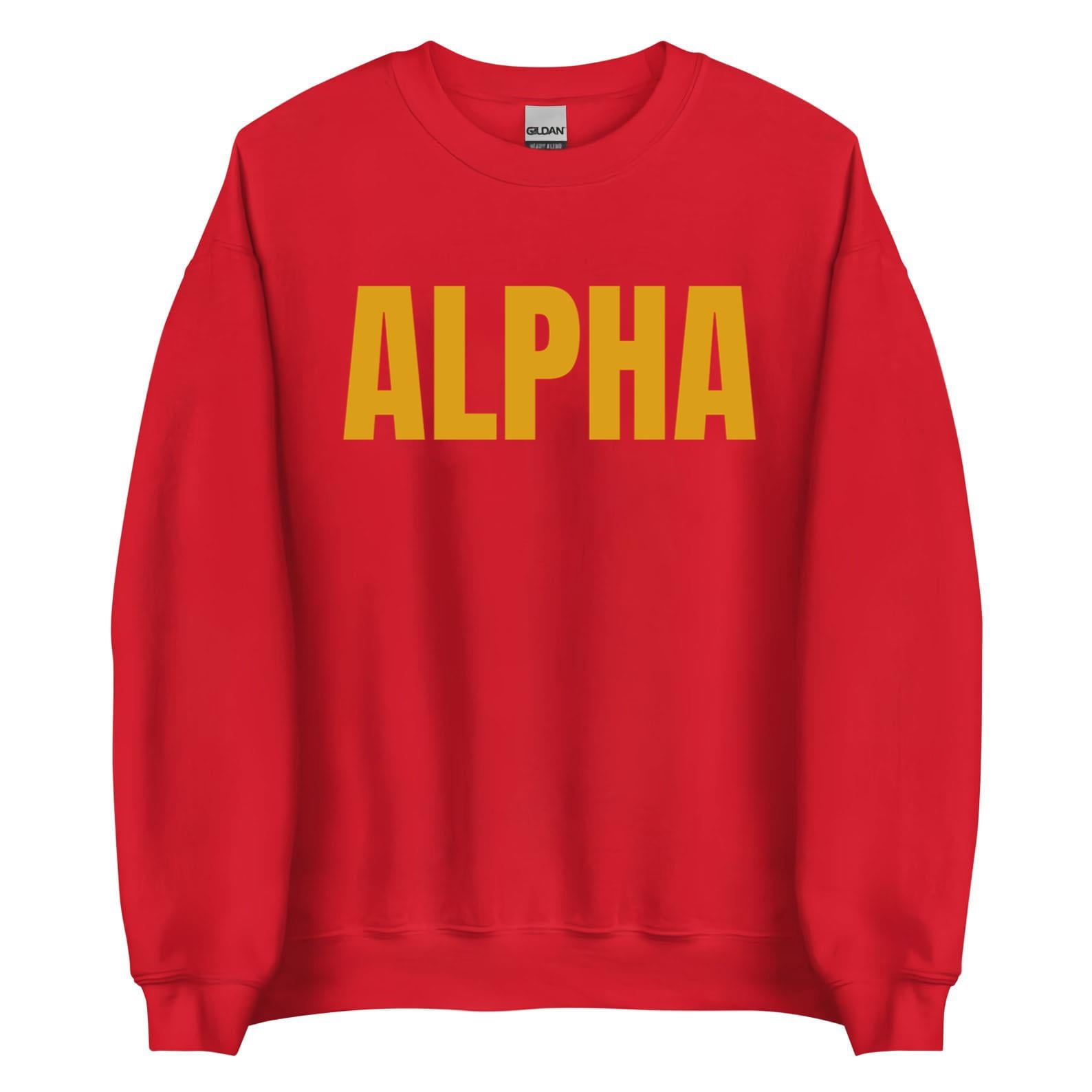 Alpha Phi Alpha Fraternity Sweatshirt - Classic Greek Letters Apparel ...