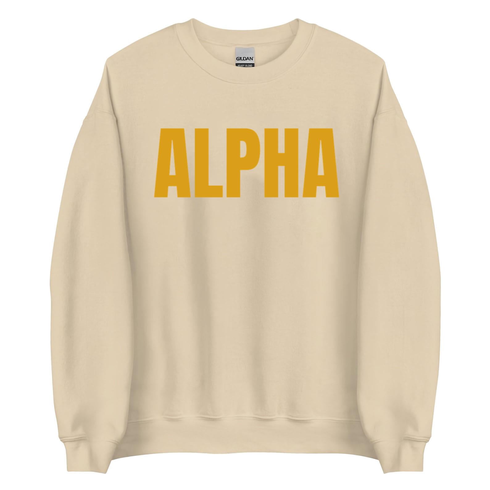 Alpha Phi Alpha Fraternity Sweatshirt - Classic Greek Letters Apparel ...