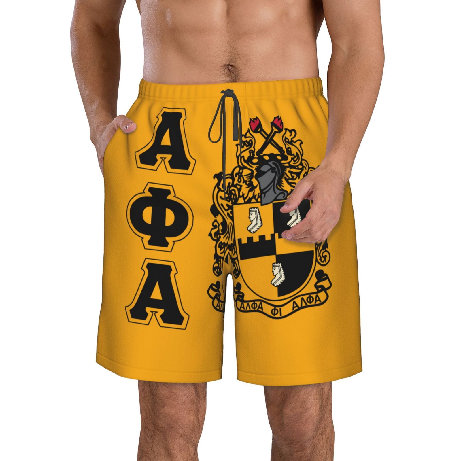 Alpha Phi Alpha Men's Short Pajama Pants Super Soft Lounge Sleep Shorts ...