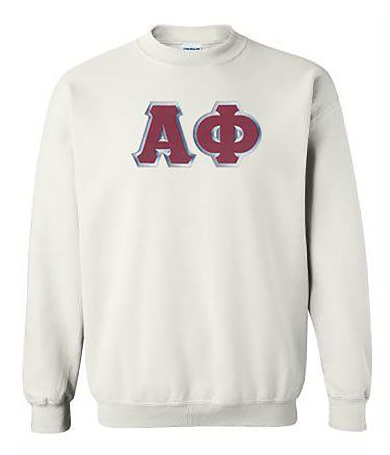 Alpha Phi Lettered Crewneck Small White - Walmart.com