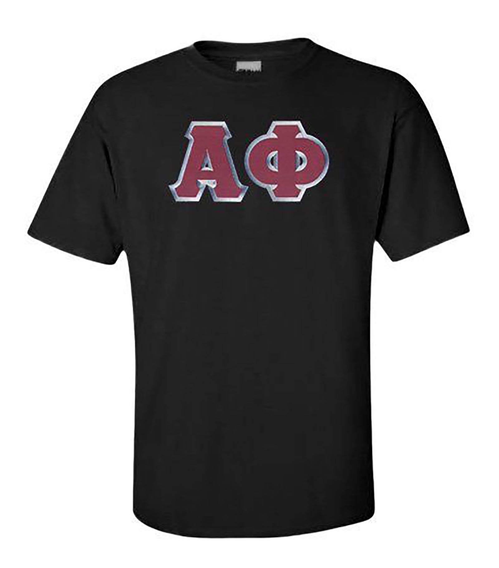 Alpha Phi Lettered Tee Large Black - Walmart.com