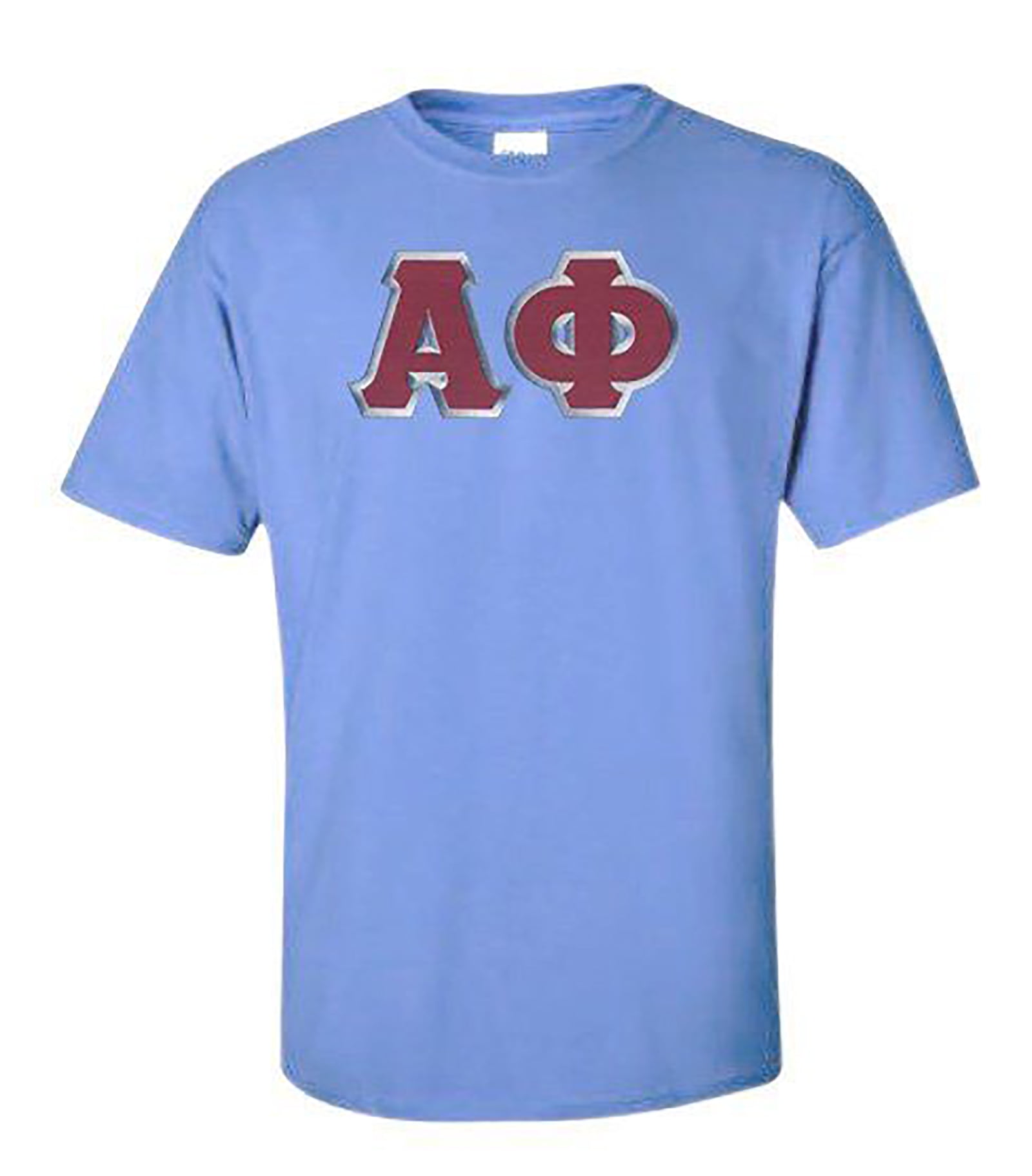 Alpha Phi Lettered Tee Small Light Blue - Walmart.com