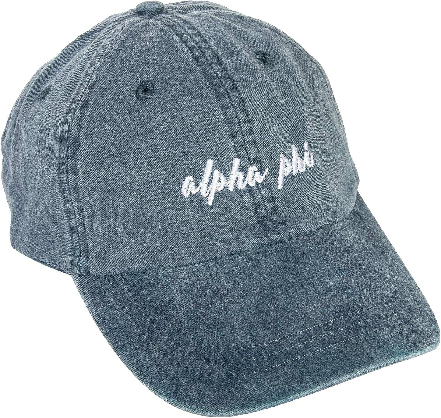 Alpha Phi Sorority Baseball Hat – Adjustable Aphi Embroidered Cap With ...