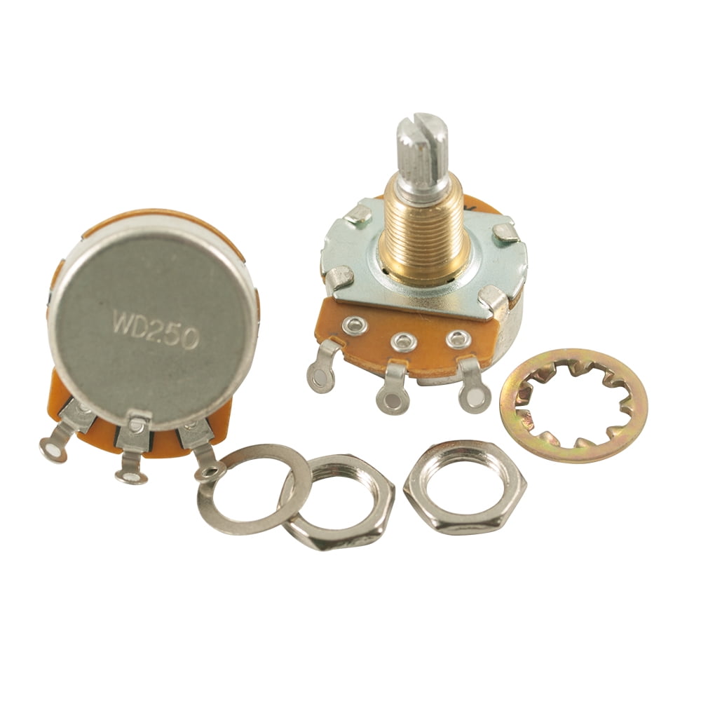 Alpha Potentiometer 250 kohm - Audio Taper - Split Shaft - Standard ...