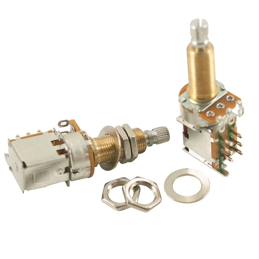 Alpha Potentiometer With Push-Push DPDT Switch - 500 kohm - Long ...