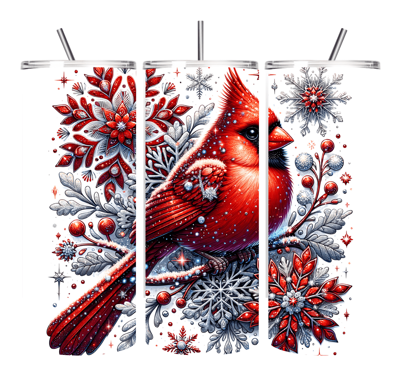 Alpha Printing 20oz Stainless Steel Tumbler – Colorful Cardinal Bird ...