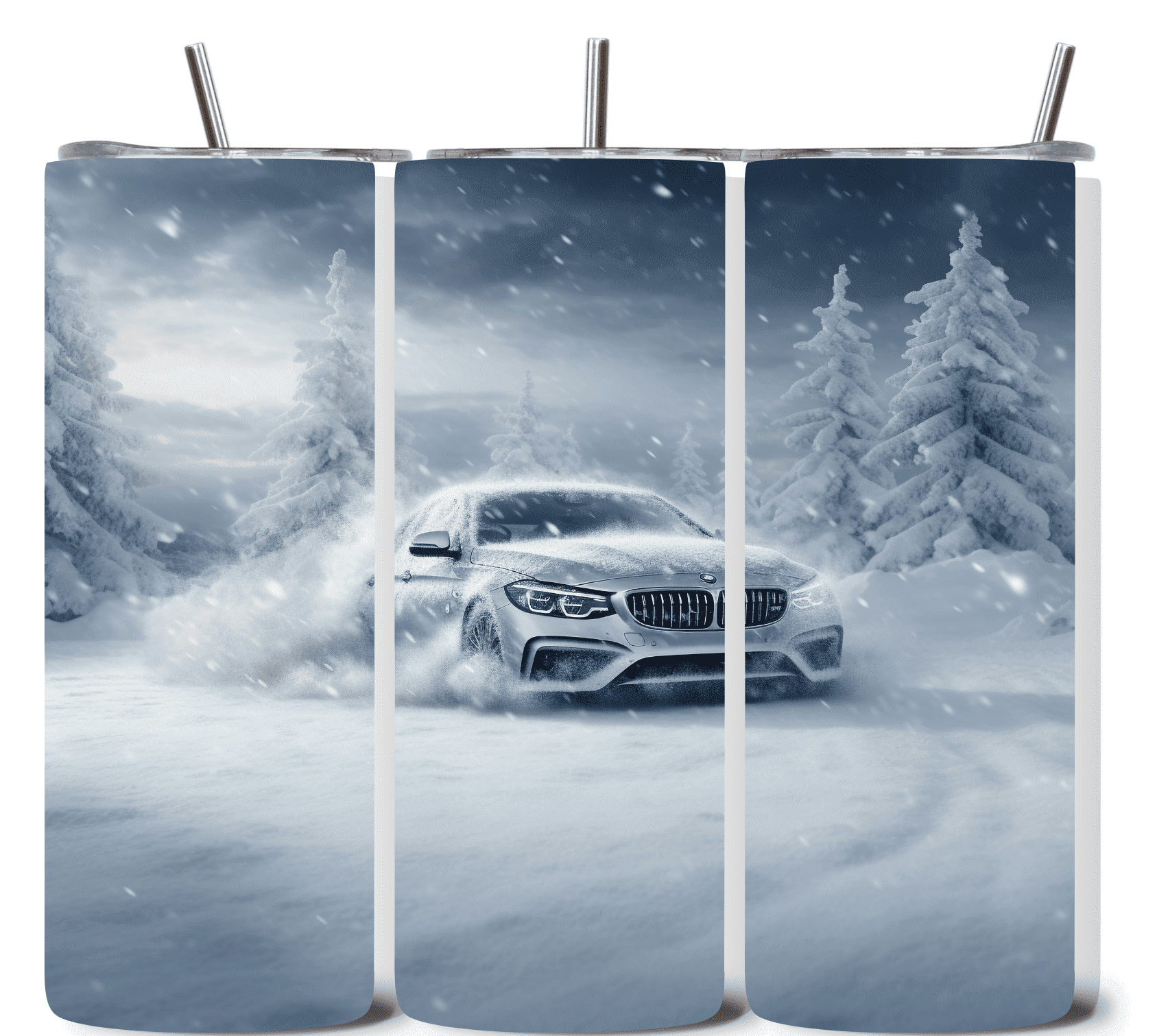 Alpha Printing 20oz Stainless Steel Tumbler with Straw â€“ Car Driving ...