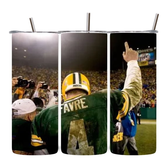 Alpha Printing 20oz Stainless Steel Tumbler with Straw Wisconsin Iconic ...