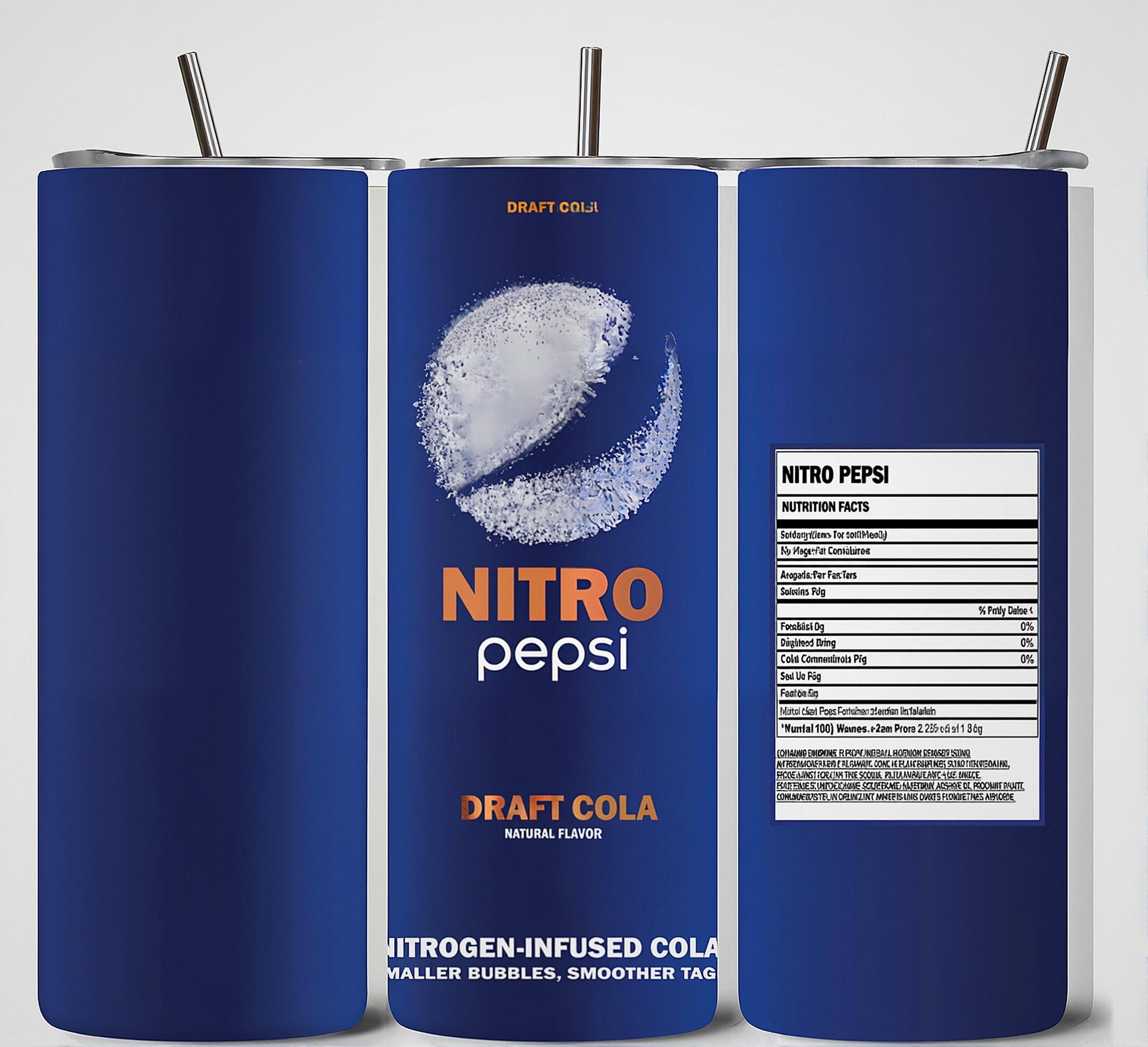 Alpha Printing 20oz Stainless Steel Tumbler – Nitro Soda Look-Alike Can ...
