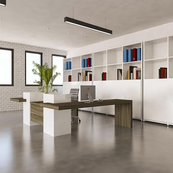 Alpha Reception Desk Workstation - Walmart.com