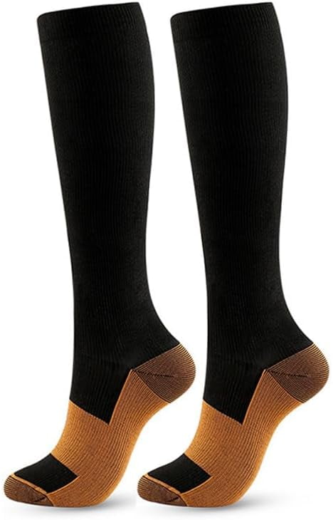 Alpha Sole Compression Socks for Women and Men, Copper Graduated ...