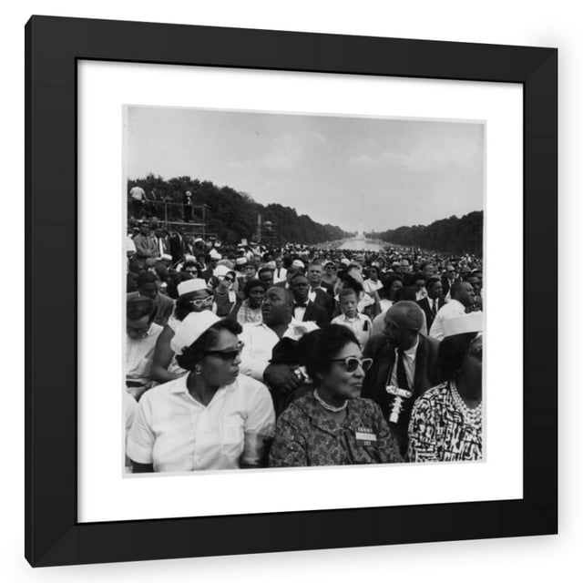 Alpha Stock 8x8 Black Modern Wood Framed Wall Art Titled - Civil Rights ...