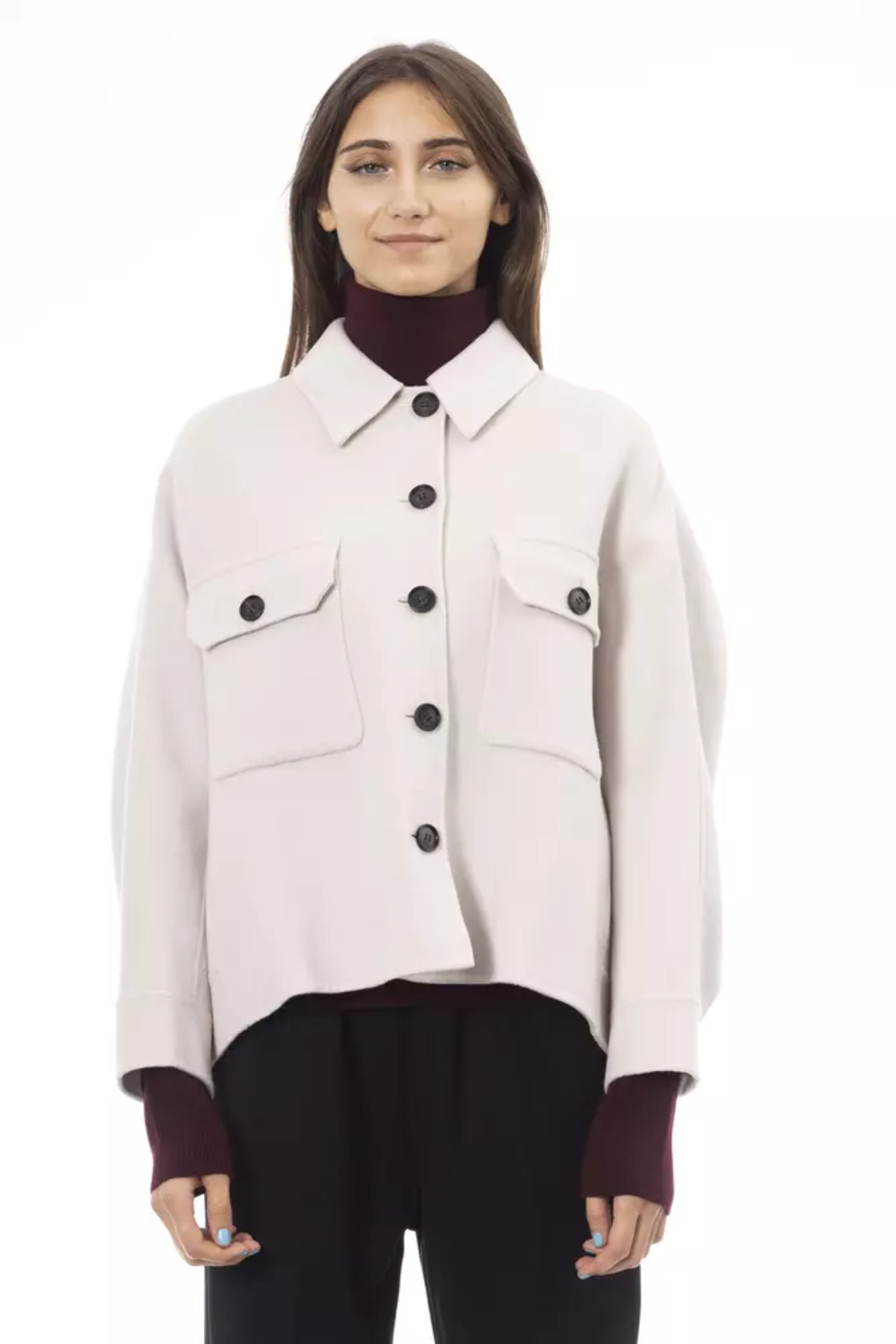 Alpha Studio White Wool Suits Blazer - Walmart.com