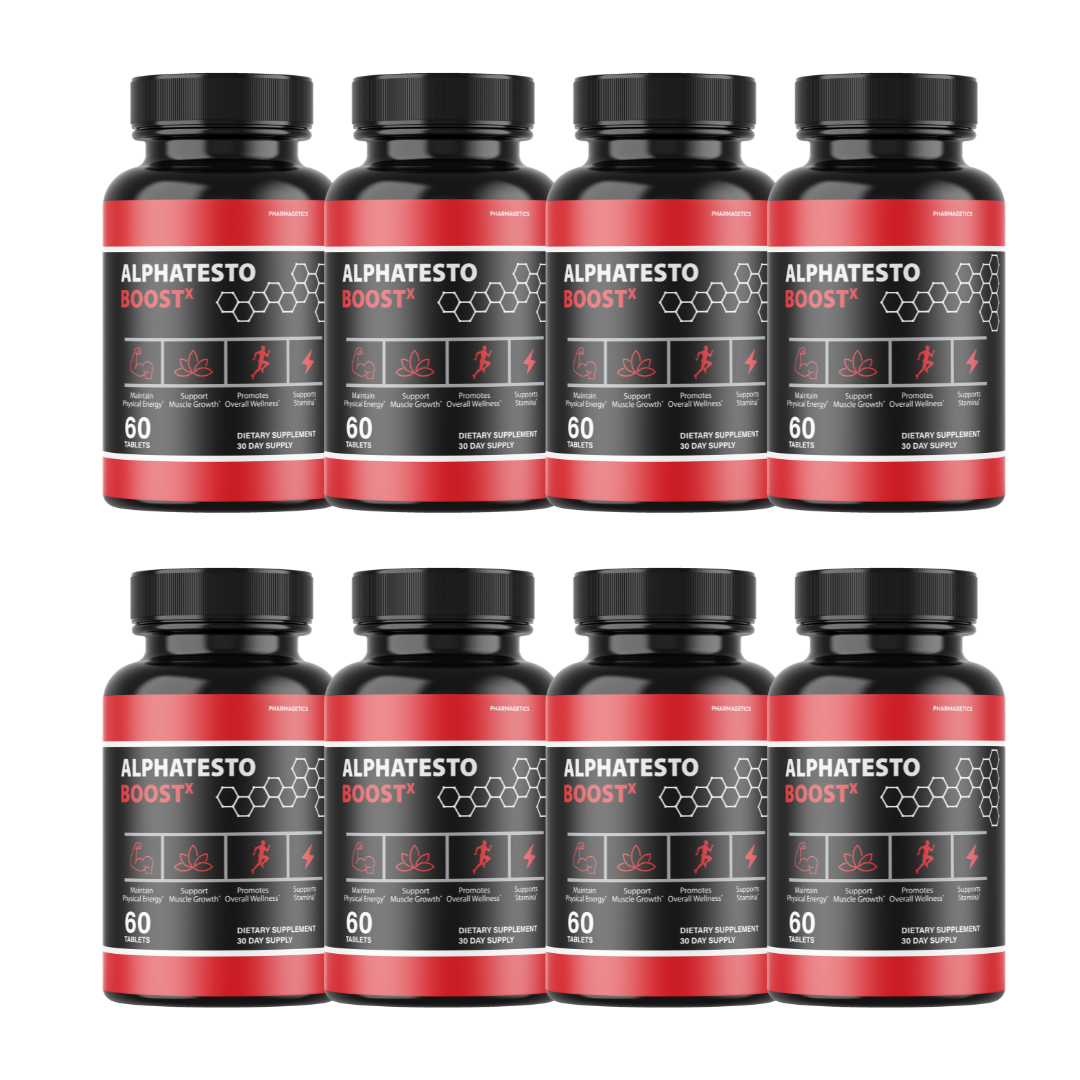 Alpha Testo Boost X Plus, Alpha Testo Booster for Men - 8 Bottles ...