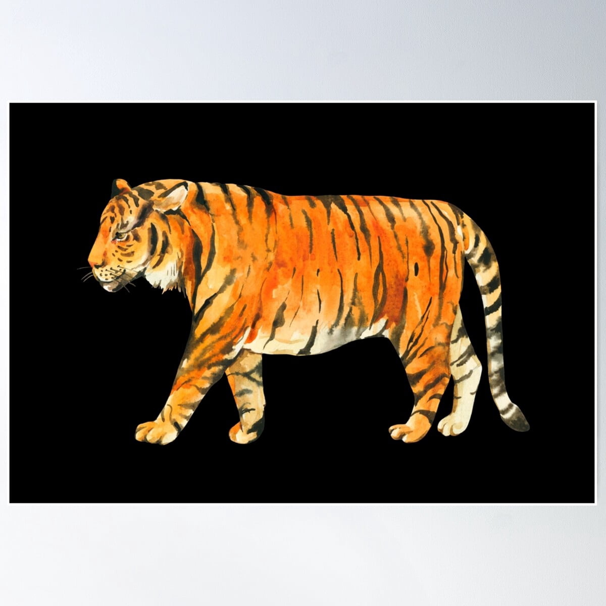 Alpha Tiger Poster Wall Art, Modern Wall Decor For Living Room Bedroom ...