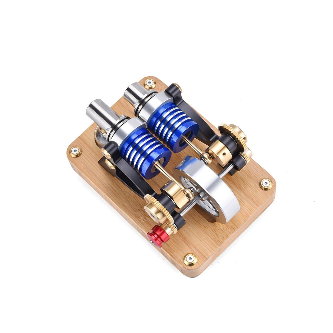 Alpha-Type Twin-Cylinder Twin-Piston Hot Air Stirling Engine Model ...