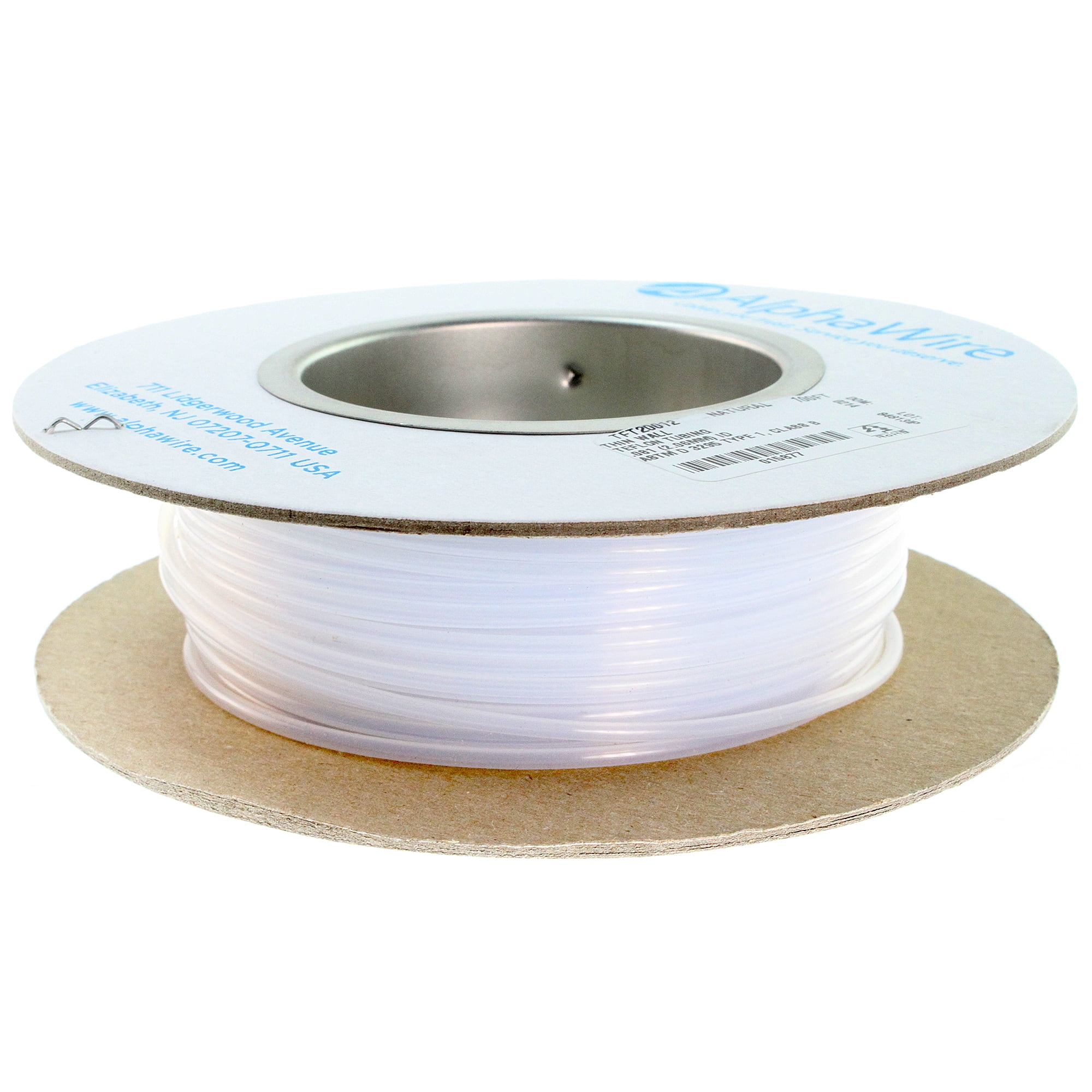 Alpha Wire TFT20012 12-AWG Non-Shrink Flexible Thin Wall Teflon Tubing ...