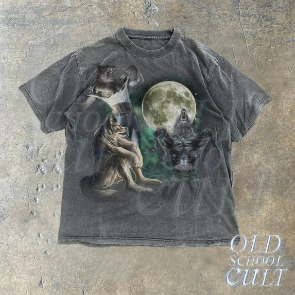 Alpha Wolf 90s T-Shirt, Retro Meme Tee, Grunge Clothing Aesthetic, Emo ...