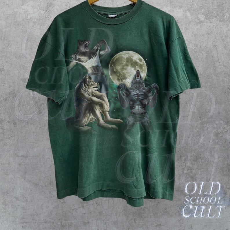 Alpha Wolf Vintage 90s T-Shirt, Retro Meme Tee, Grunge Clothing ...