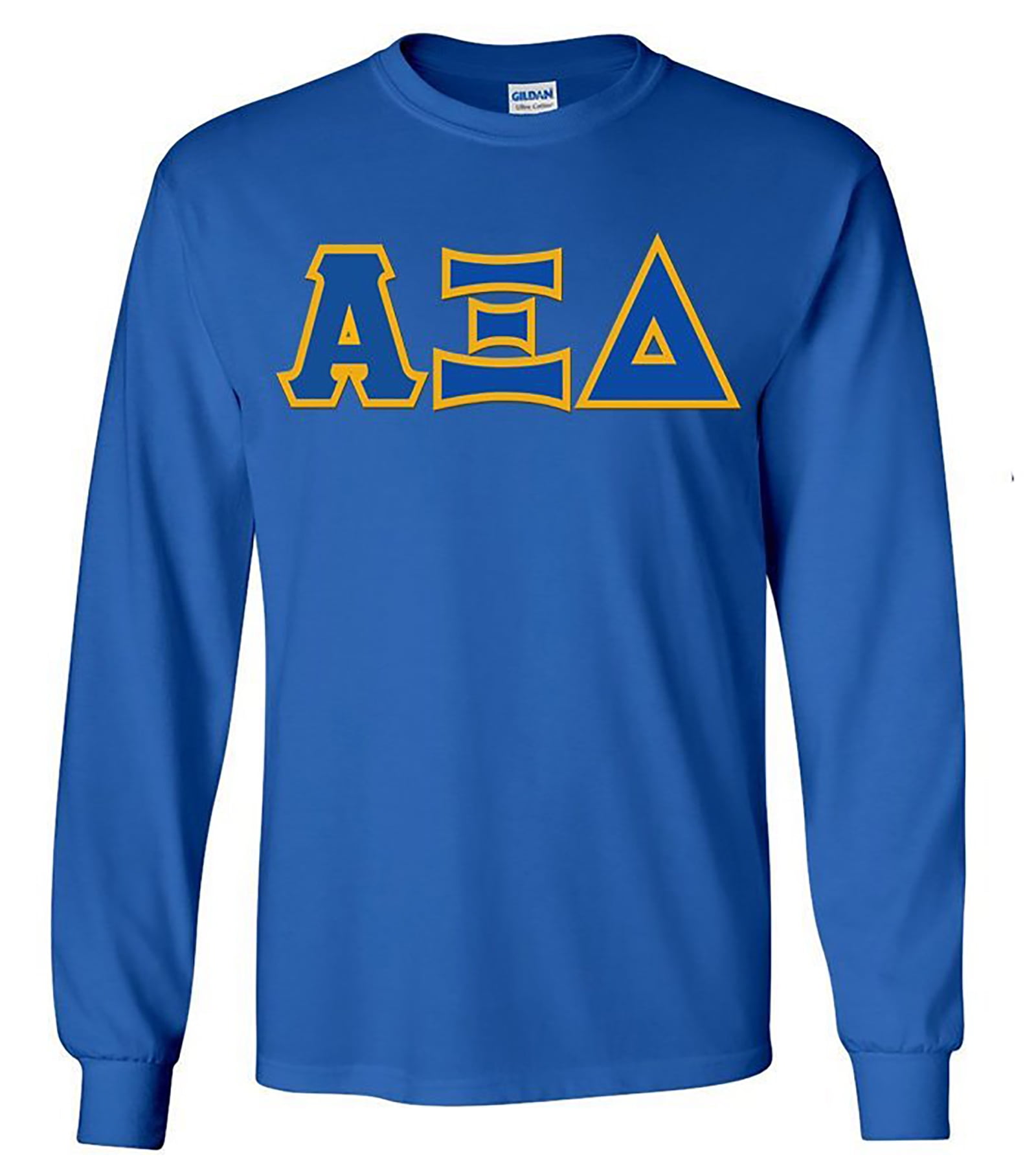 Alpha Xi Delta Lettered Long Sleeve Tee Medium Royal Blue - Walmart.com