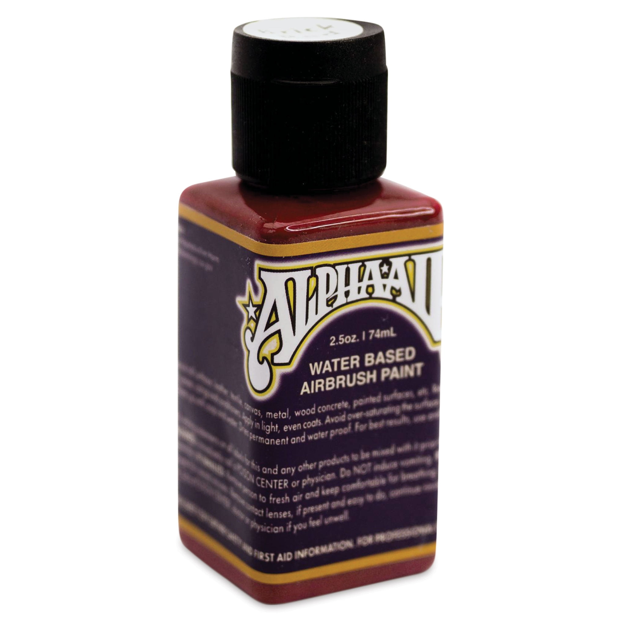 Alpha6 AlphaAir Airbrush Ready Paint - Brick Red, 2.5 oz, Bottle ...