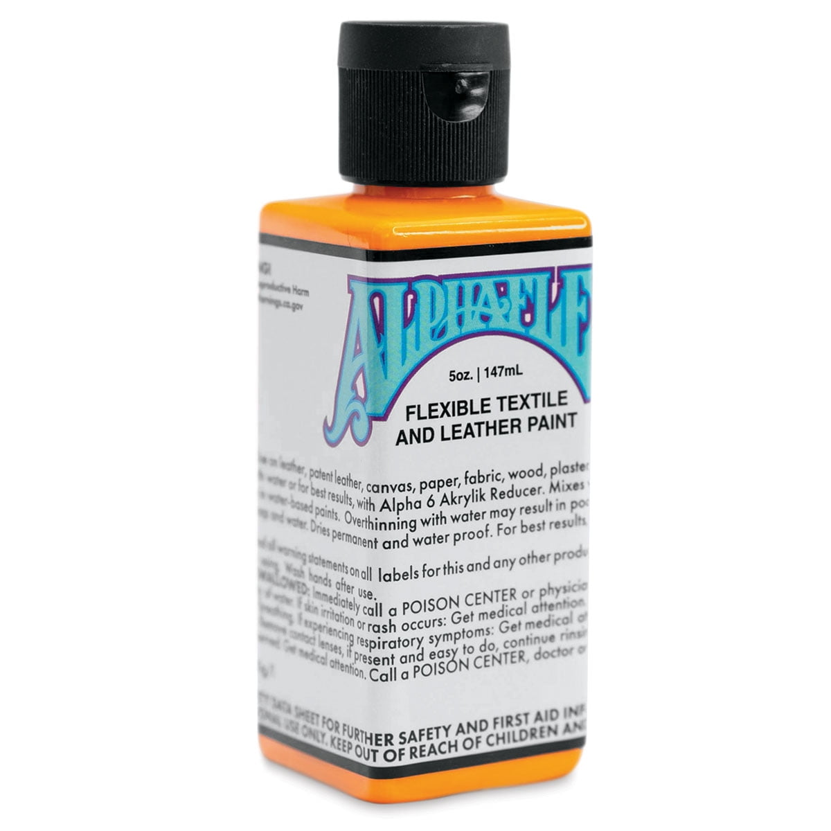 Alpha6 AlphaFlex Textile and Leather Paint - Alpha Orange, 147 ml ...