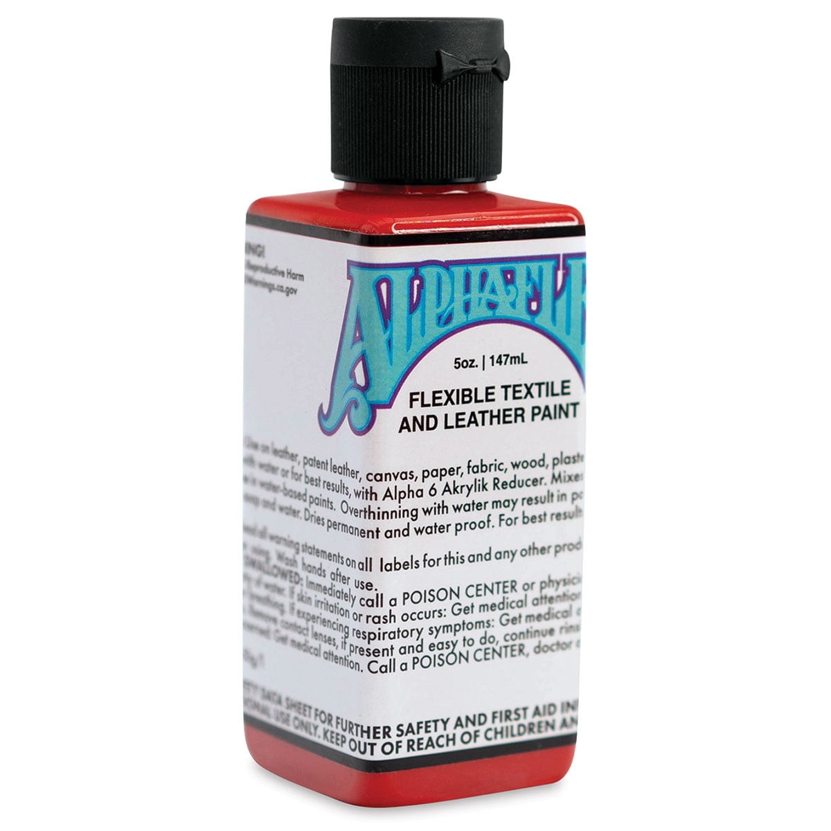 Alpha6 AlphaFlex Textile and Leather Paint - Alpha Red, 147 ml, Bottle - Walmart.com