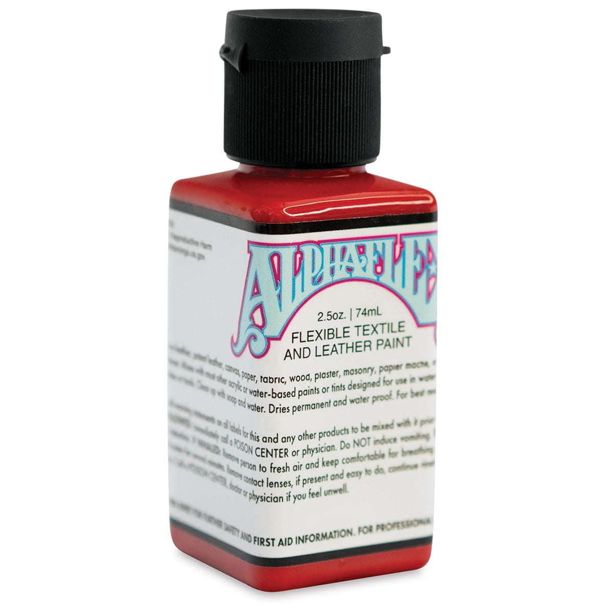 Alpha6 AlphaFlex Textile and Leather Paint - Alpha Red, 74 ml, Bottle ...