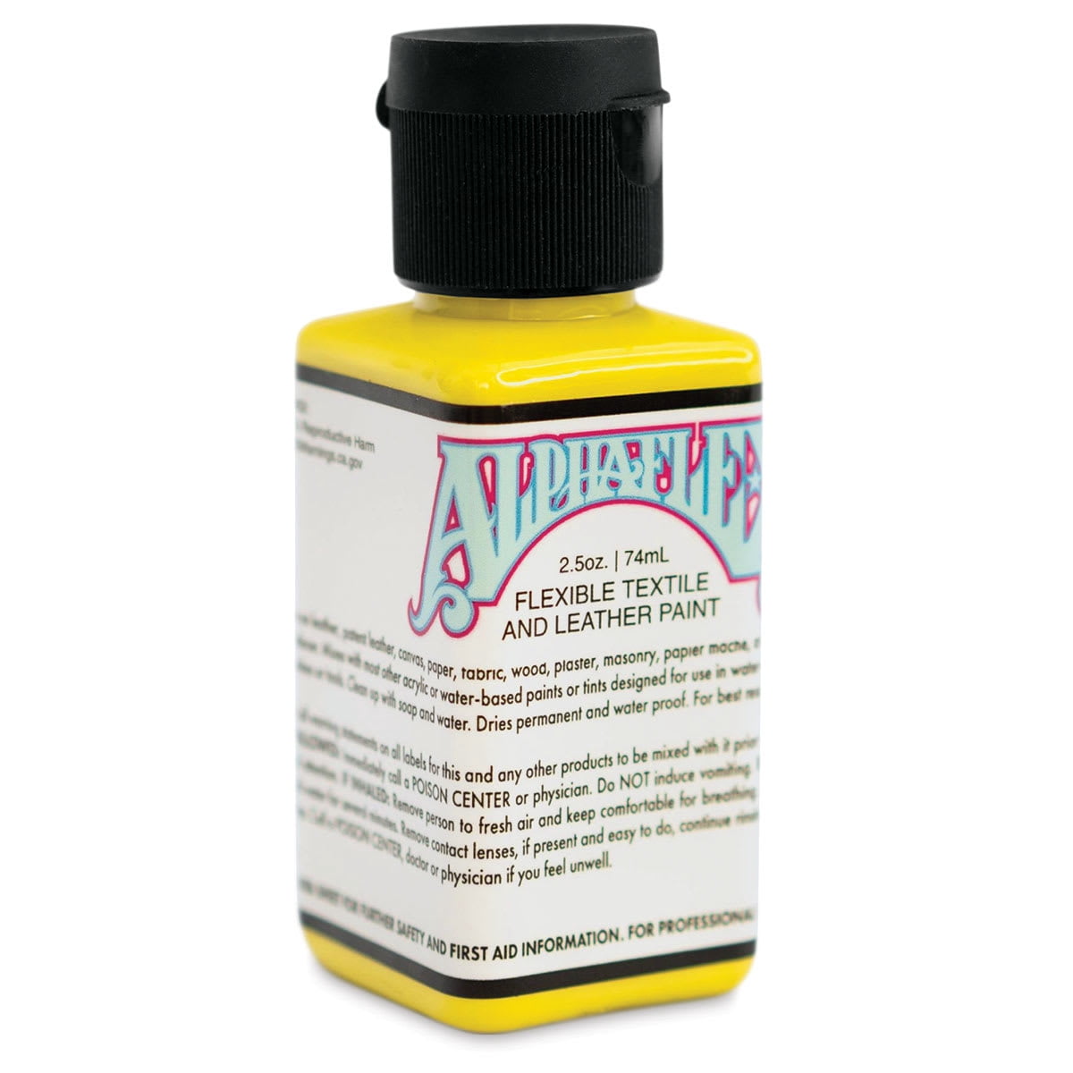 Alpha6 AlphaFlex Textile and Leather Paint - Alpha Yellow, 74 ml ...